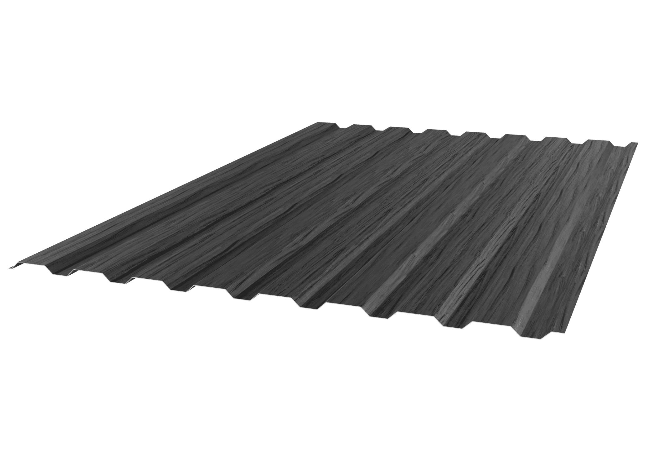 Профнастил стеновой С20 1150х2000х0.45мм оцинкованный цвет Графитовый дуб 3D (RAL 7024) — купить ...